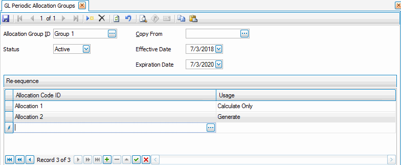 Periodic Allocation Groups